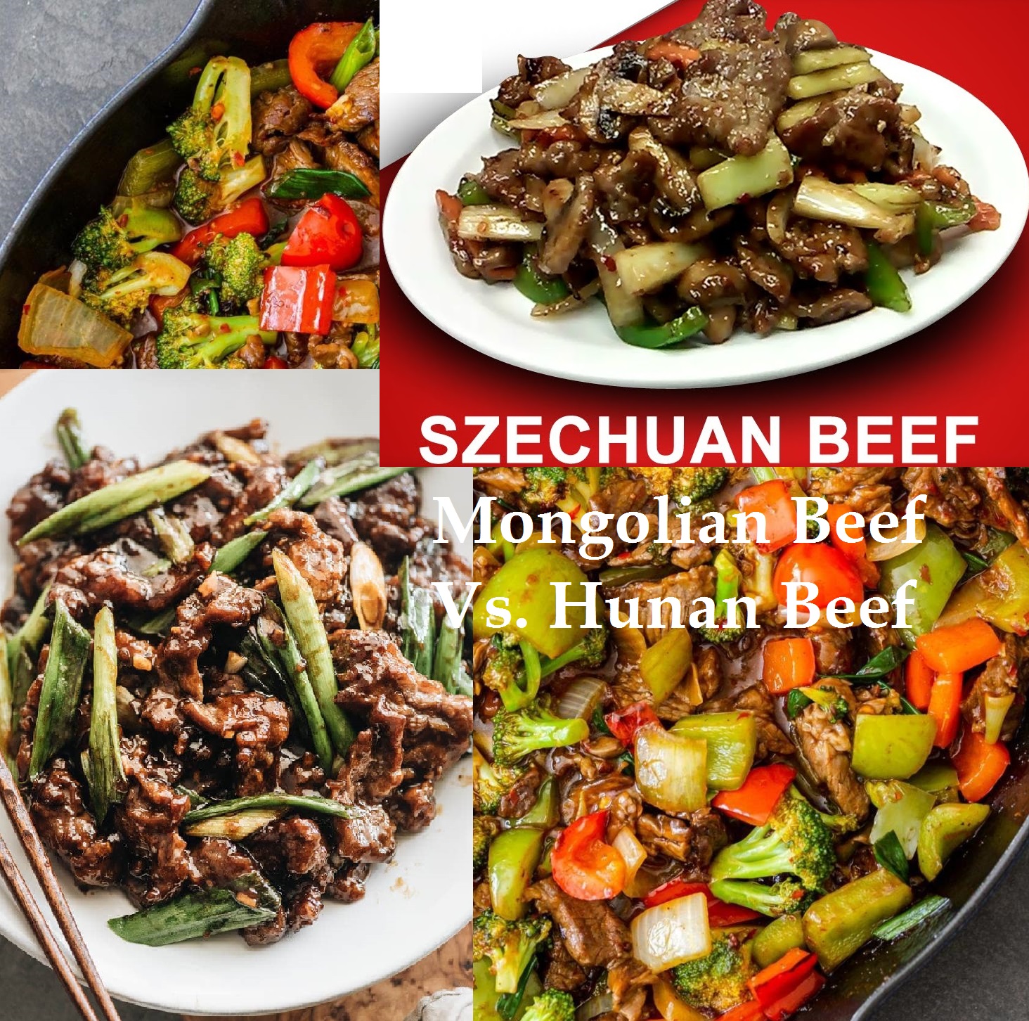 Difference Between Mongolian Beef Vs Hunan Beef Vs Szechuan Beef Difference Between Mongolian Beef Vs Hunan Beef Vs Szechuan Beef
